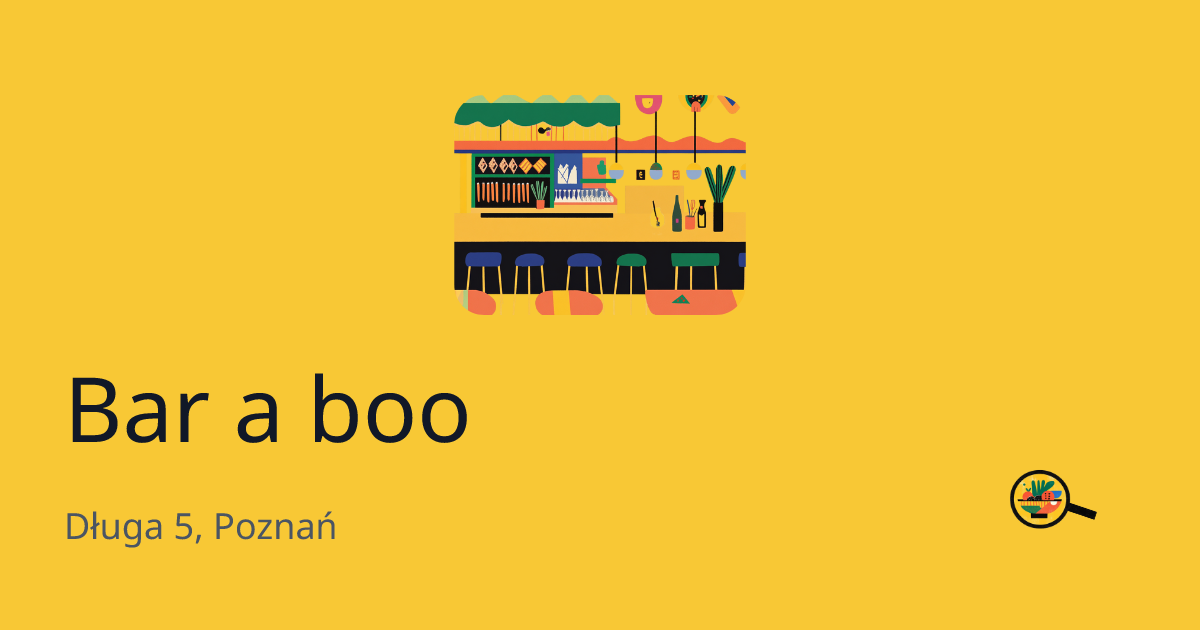 Bar a boo - Menu Miasta