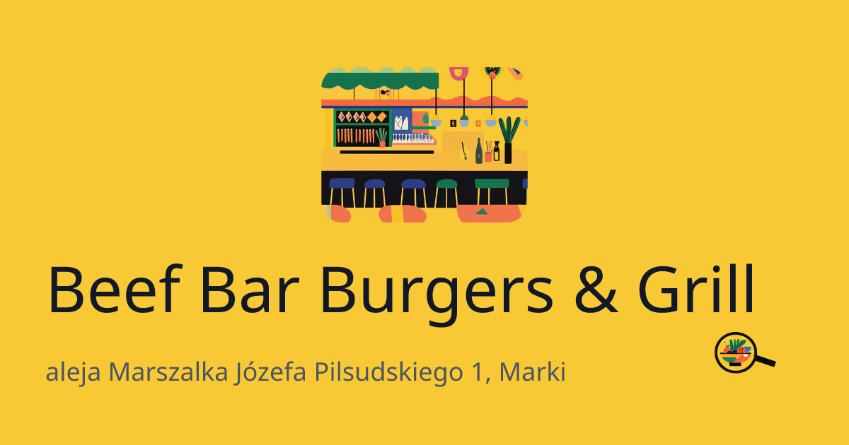 Beef Bar Burgers & Grill - Menu Miasta