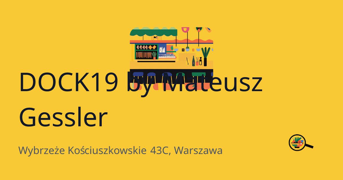DOCK19 by Mateusz Gessler - Menu Miasta