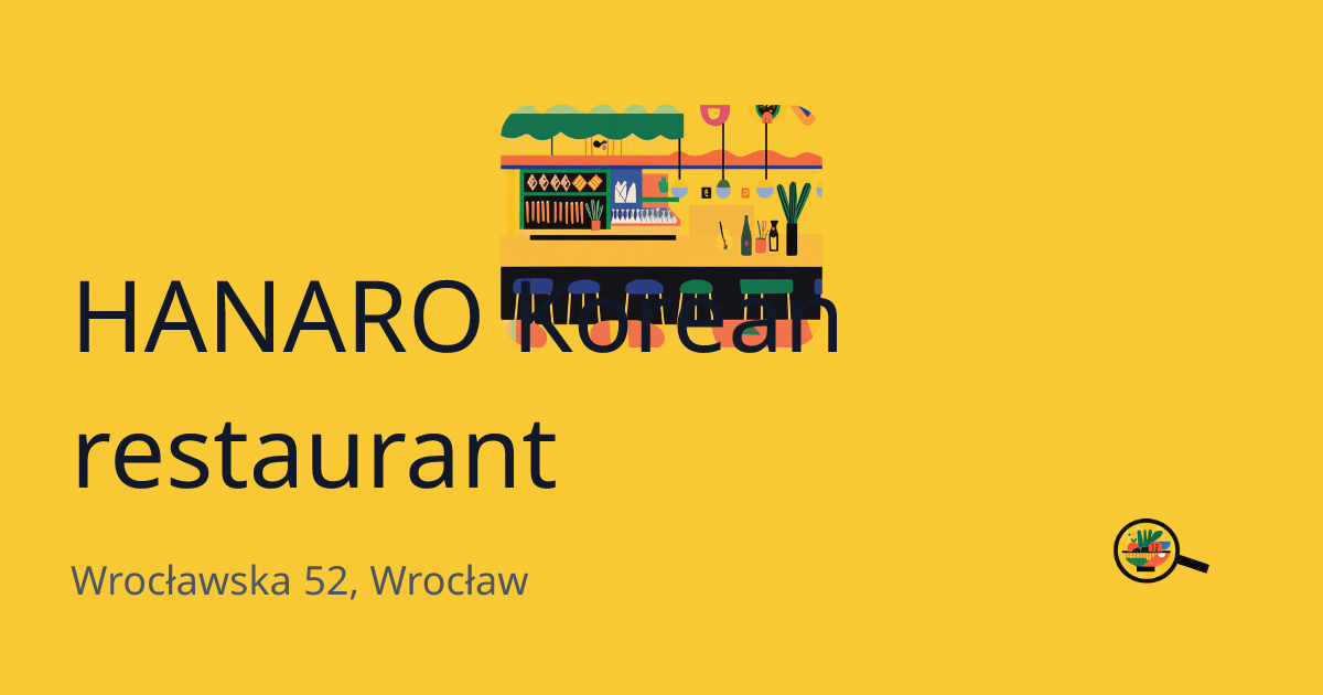 HANARO Korean restaurant - Menu Miasta