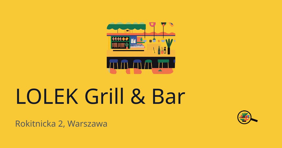 LOLEK Grill & Bar - Menu Miasta