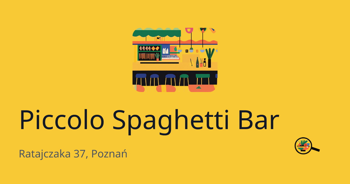 Piccolo Spaghetti Bar - Menu Miasta