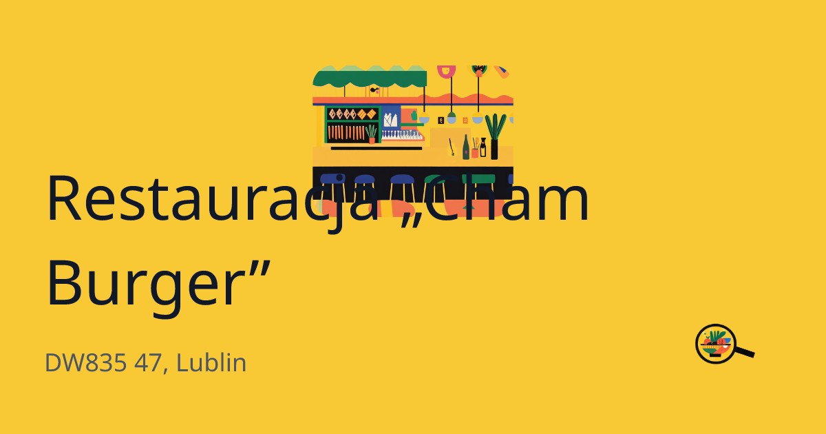 Restauracja „Cham Burger” - Menu Miasta